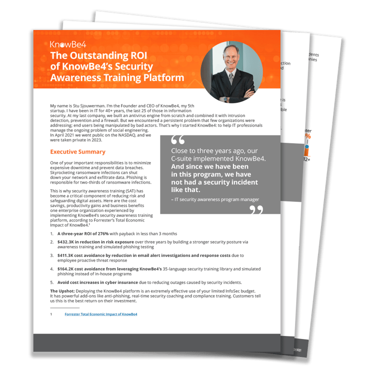 The Outstanding ROI of KnowBe4’s Security Awareness Training Platform ...