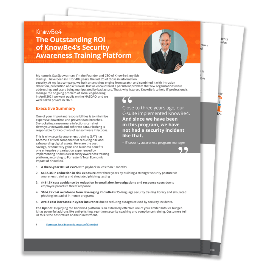 The Outstanding ROI of KnowBe4’s Security Awareness Training Platform ...